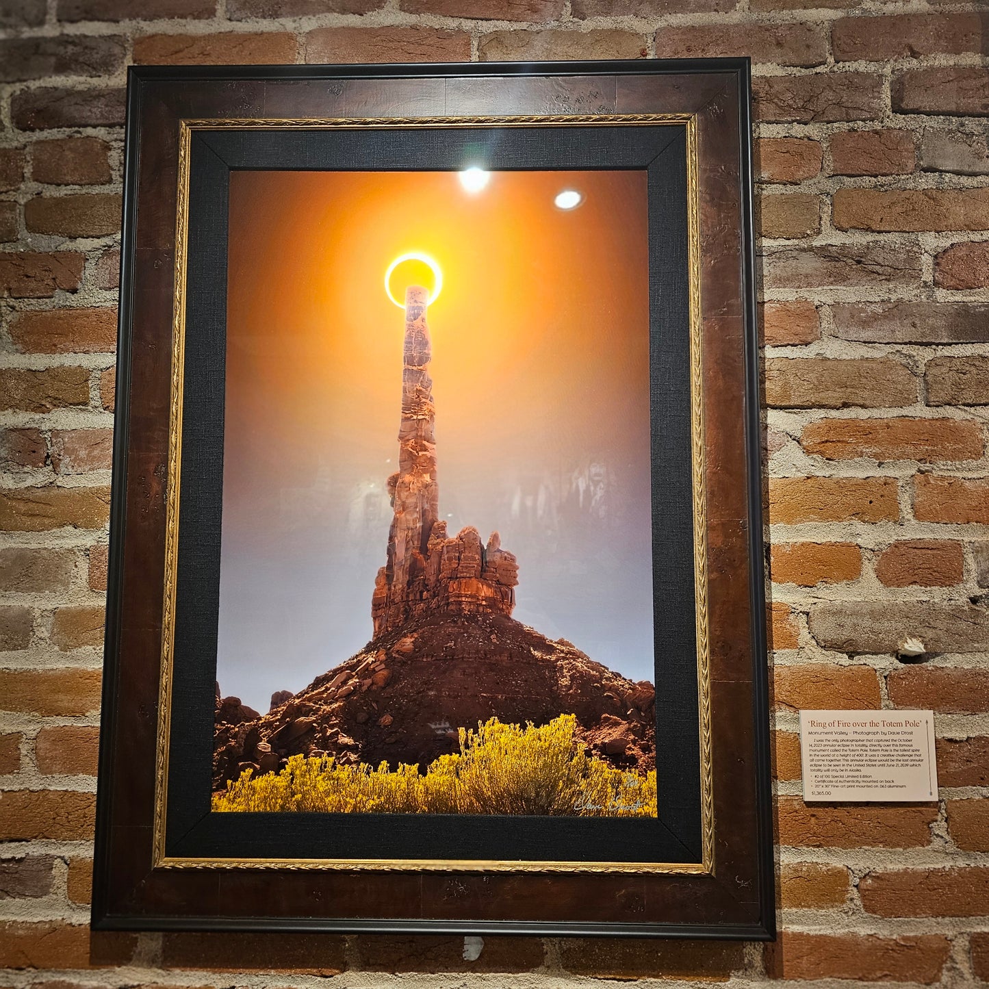 Dave Drost Photograph - 'Ring of Fire over the Totem Pole' – Black ...