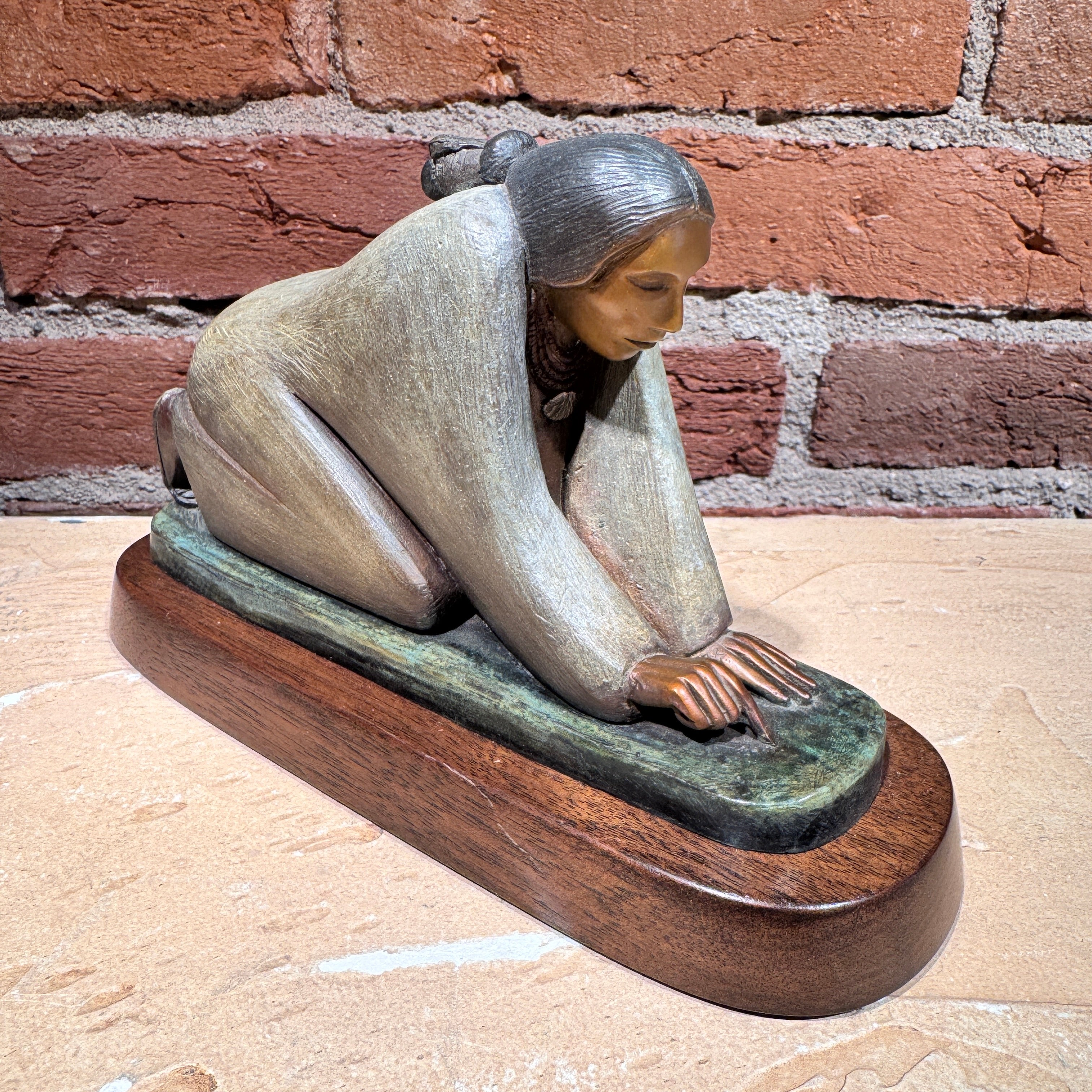 Piñon Harvest By Cliff Fragua, Jemez Pueblo, Native American Sculptor ...