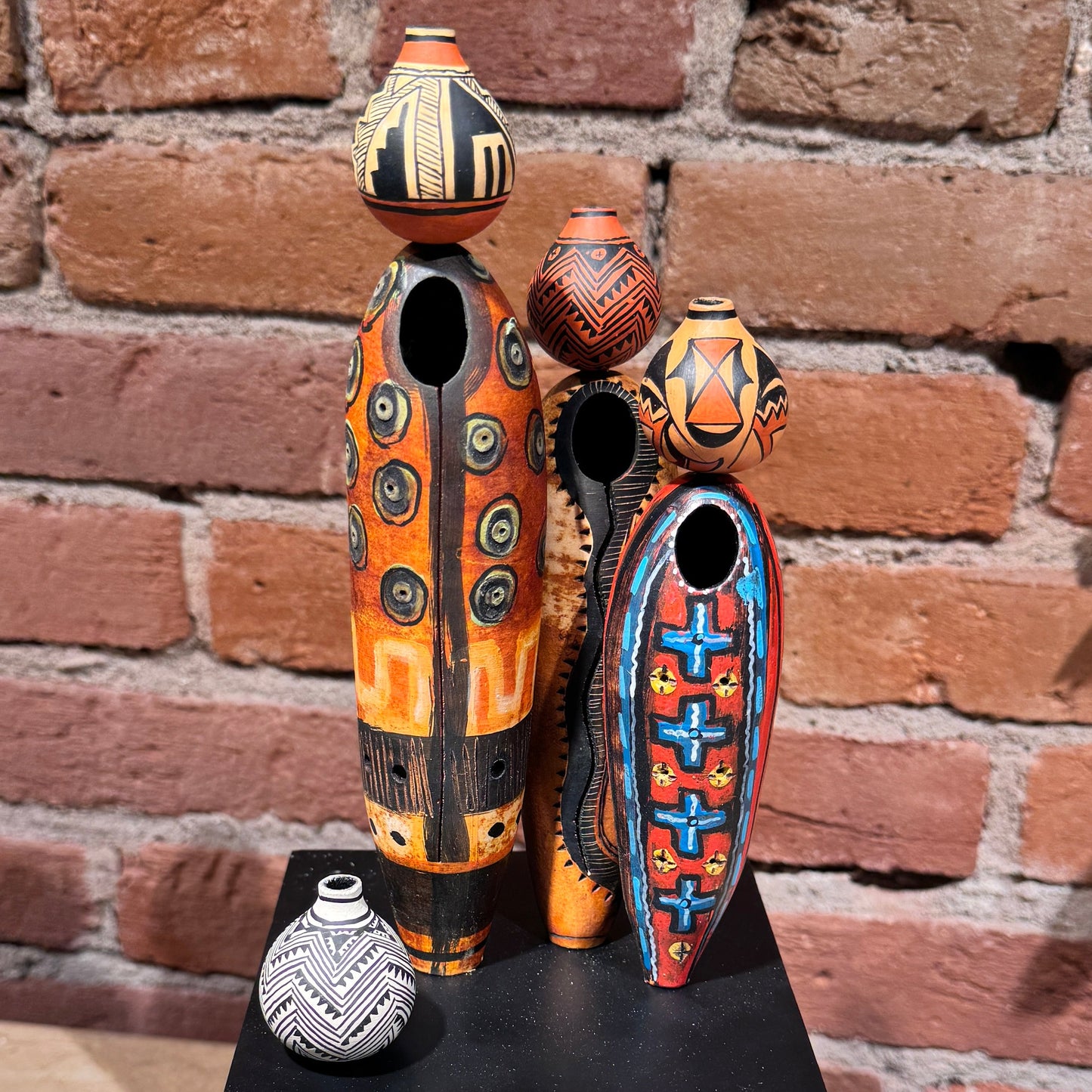 Three Pot Ladies by Robert Rivera – Black Arrow Native American Jewelry ...