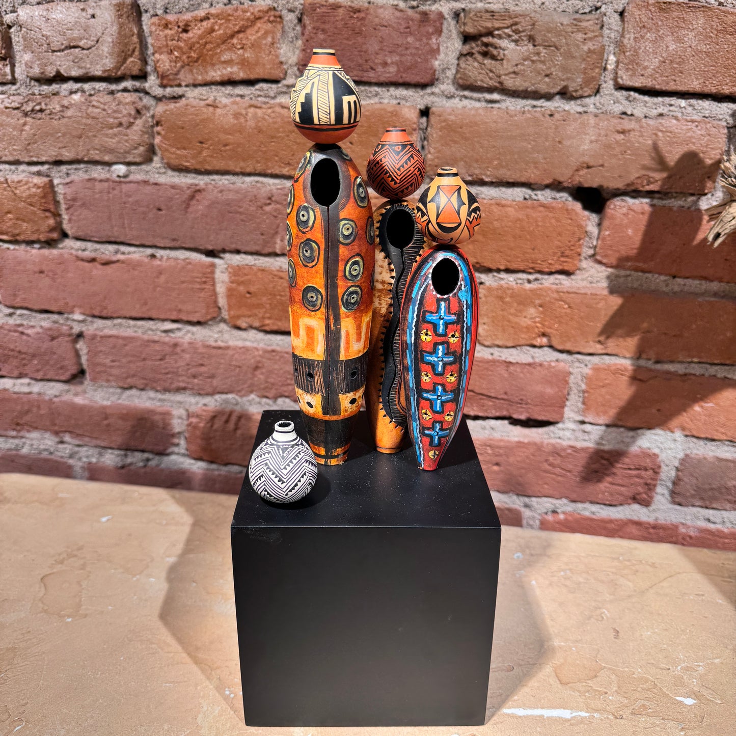 Three Pot Ladies by Robert Rivera – Black Arrow Native American Jewelry ...
