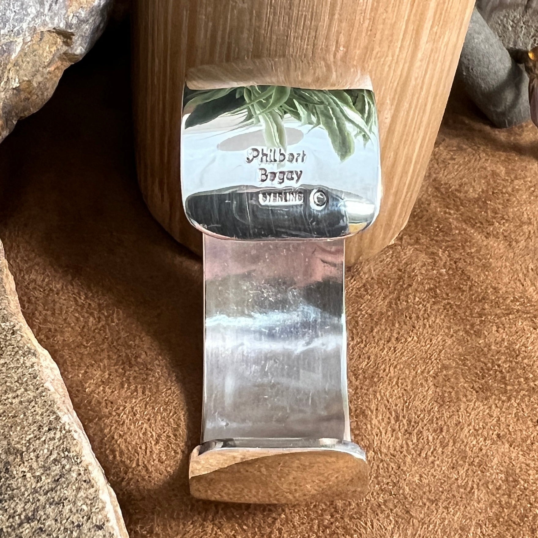 Sterling Silver Bracelet w/ Turquoise & Spiny Oyster by Philbert Begay