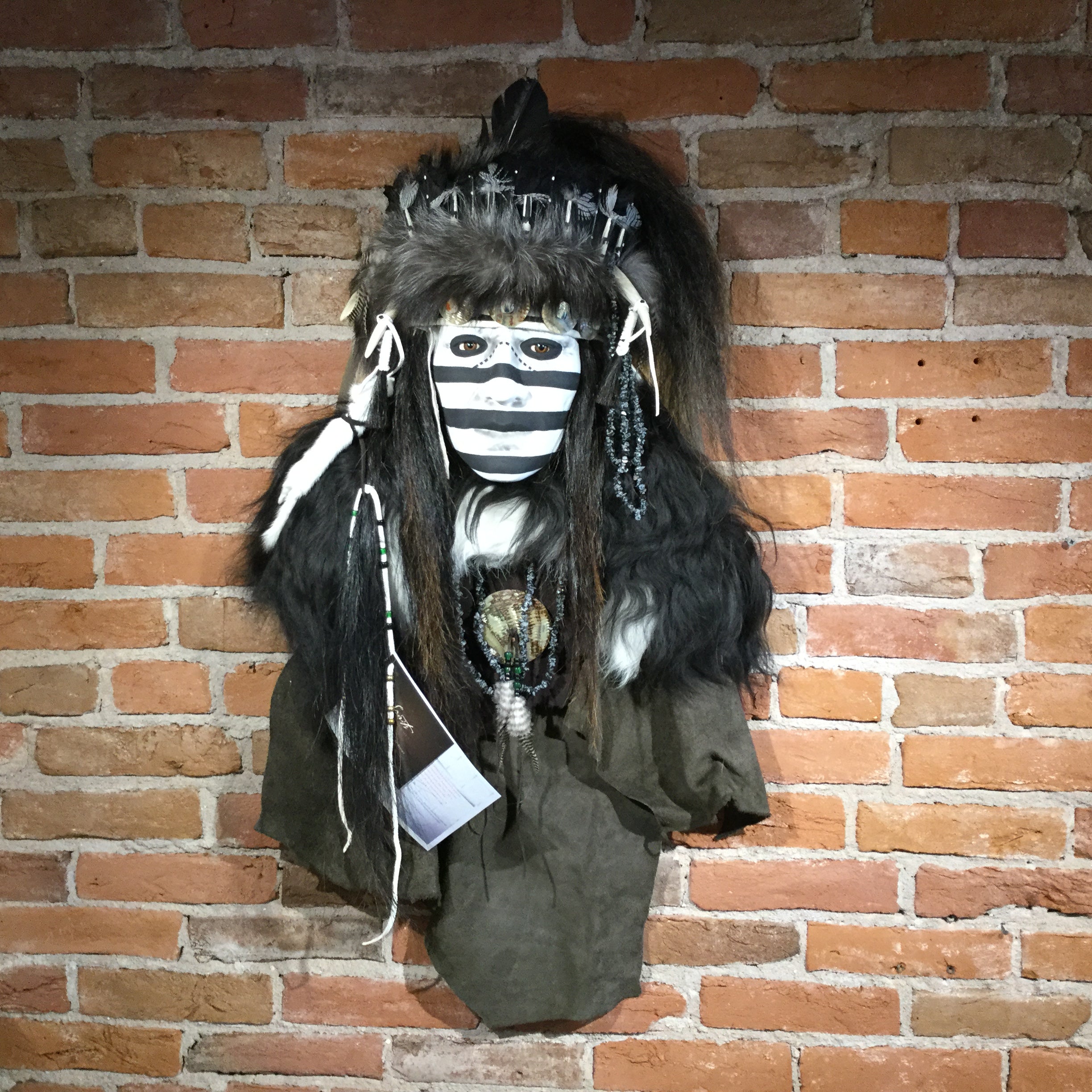 The Medicine Man II Native American Style Spirit Mask by Cindy Jo Pope